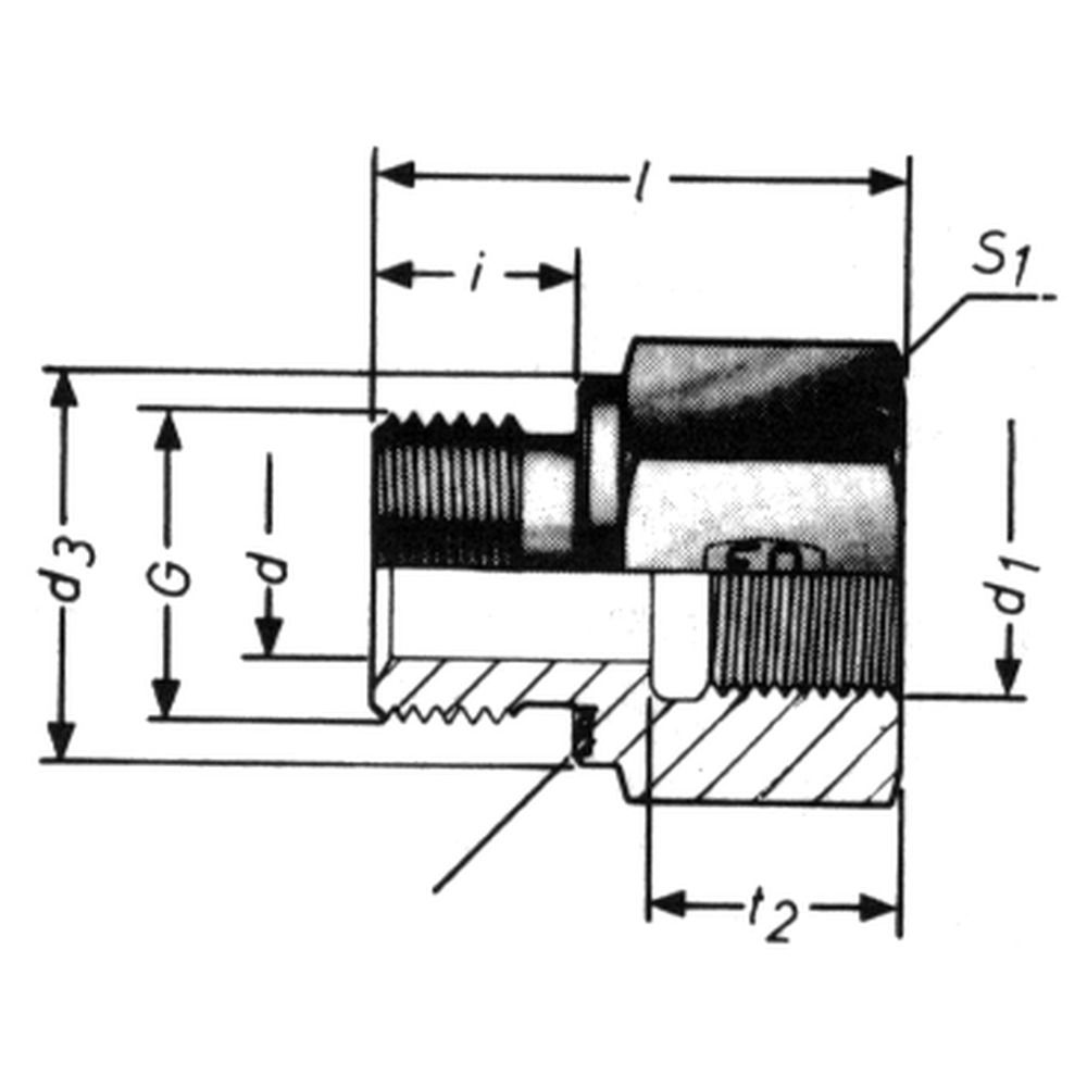 Reducing socket with internal thread | 1/4 | 1/2 | 24247